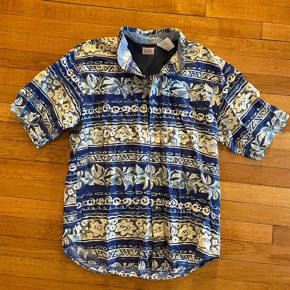 Bugle Boy | Shirts | Mens Med Bugle Boy Original Blue Floral Hawaiian ...